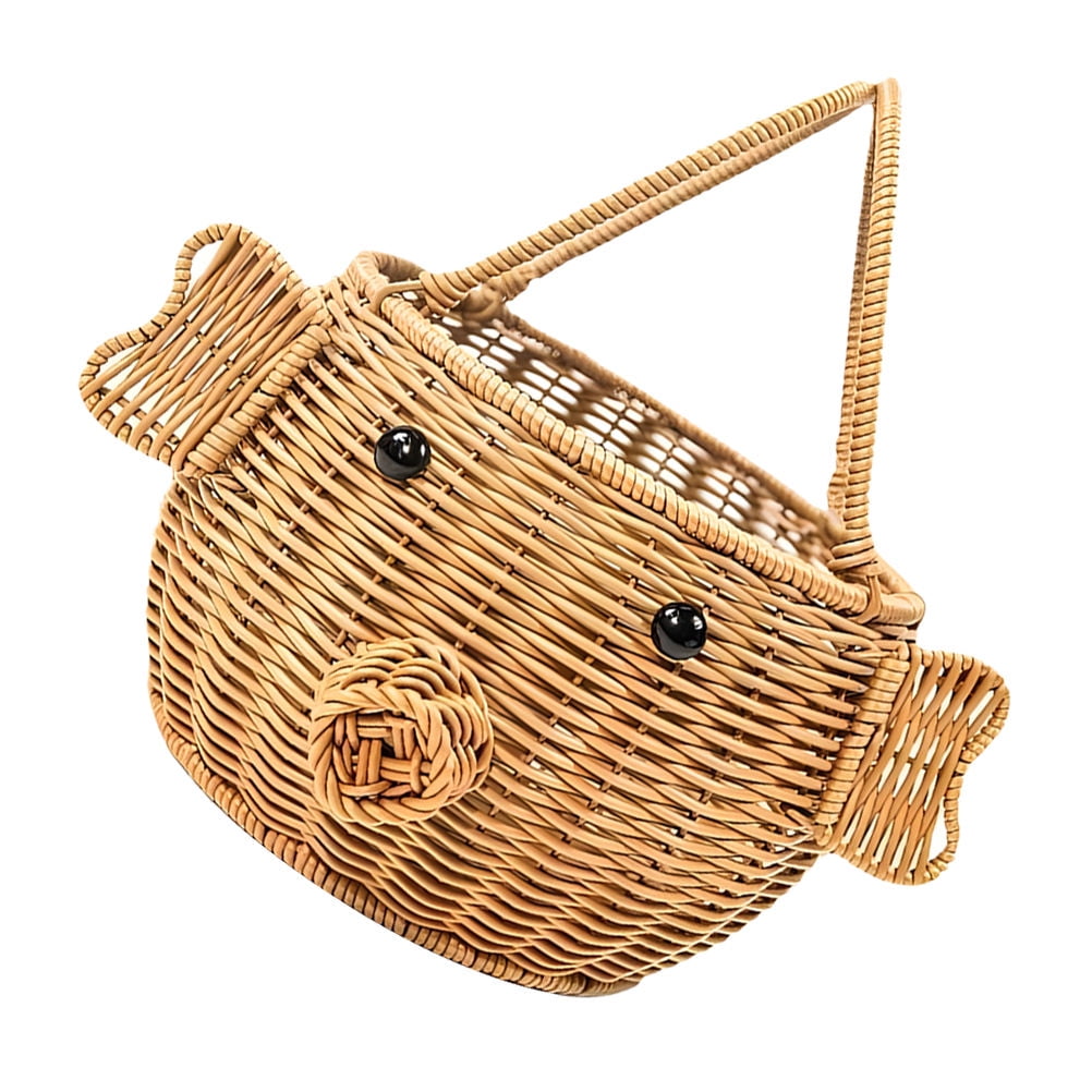 MLINS Folding Mesh Toy Basket Baby Laundry Piggy Hand Shopping ...