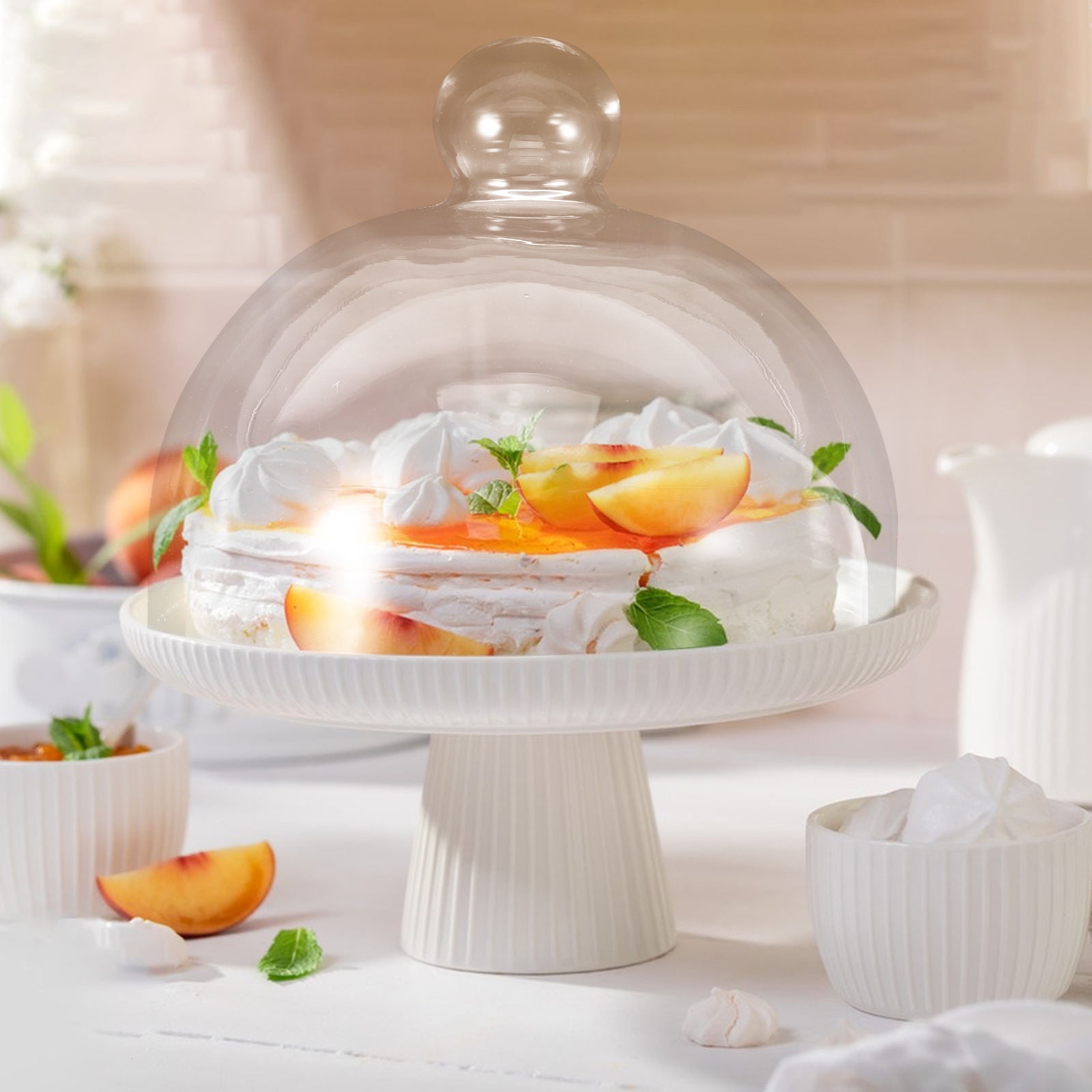 MLINS Food Snack Covers Transparent Cake Dome for Dessert Cheese Clear ...