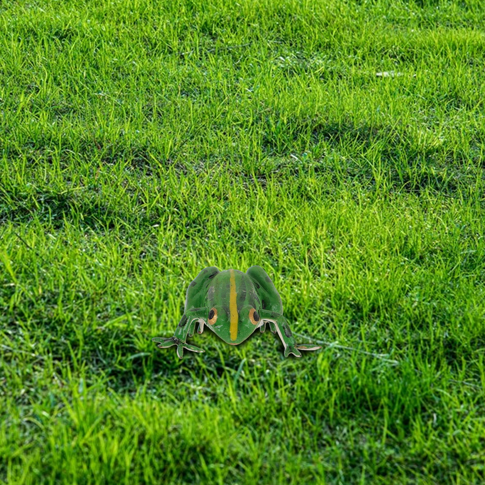 MLINS Frog Garden Statue For Outdoor Decor Realistic Animal Clay Frog ...