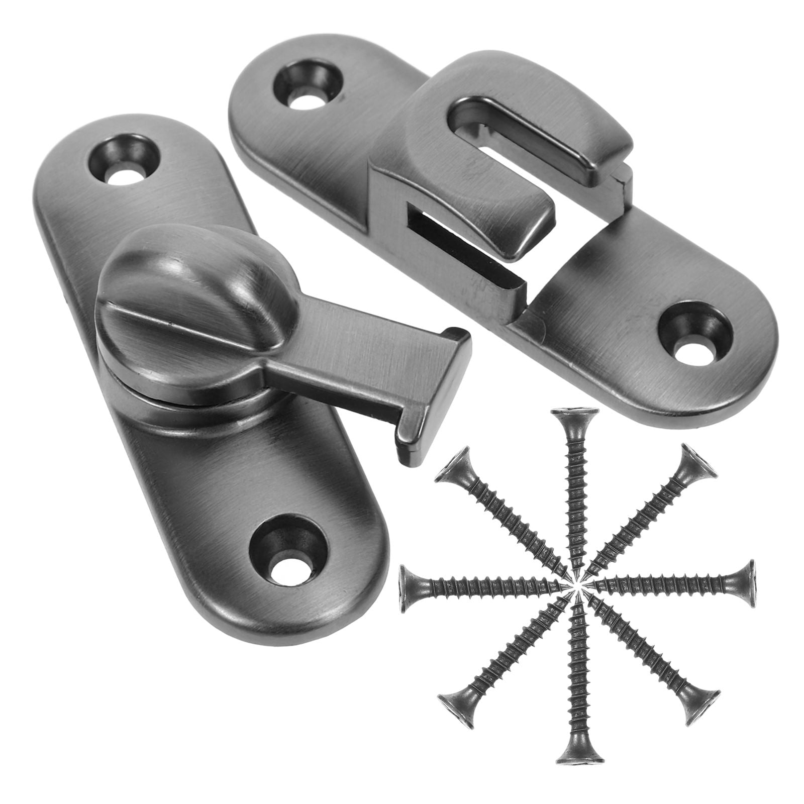 MLINS Front Door Security Latches Bolts Padlock Child Travel Grey ...