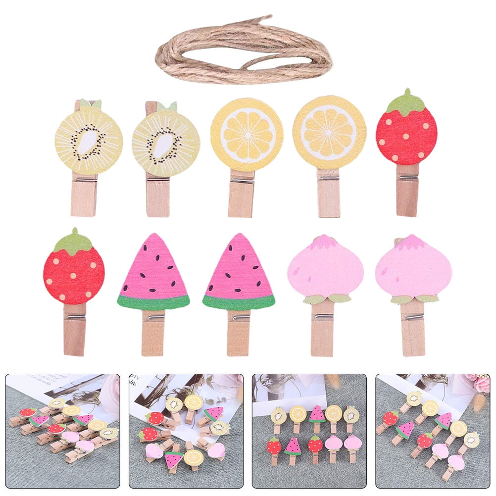 MLINS Fruits Style Photo Clips for Decoration Assorted Color Craft ...