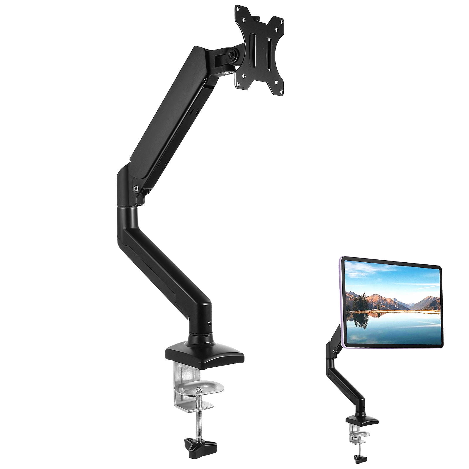 MLINS Fully Adjustable Monitor Desk Mount with Gas Spring for Smooth ...