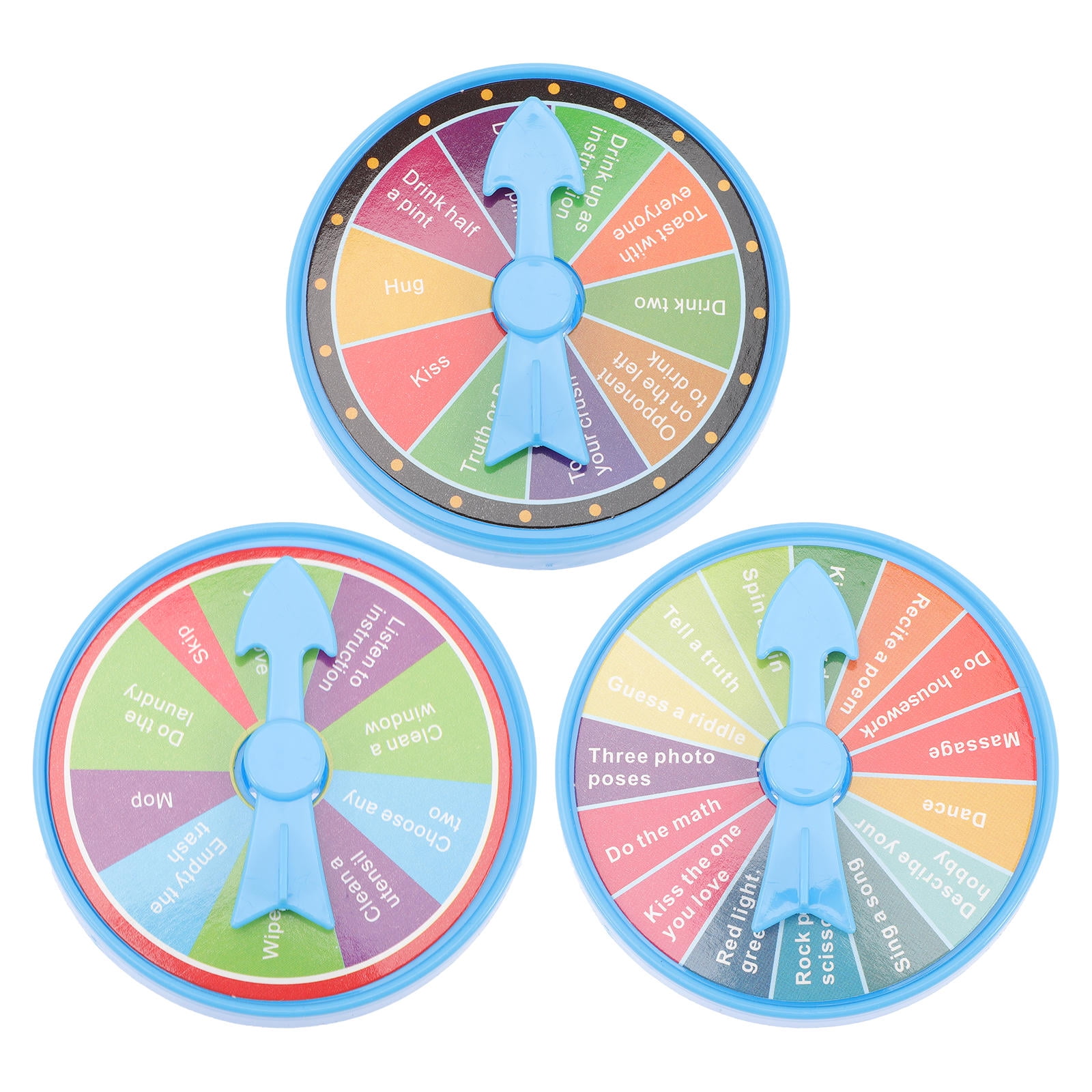 MLINS Fun and Compact Plastic Fortune Game Wheel for Family Gatherings ...