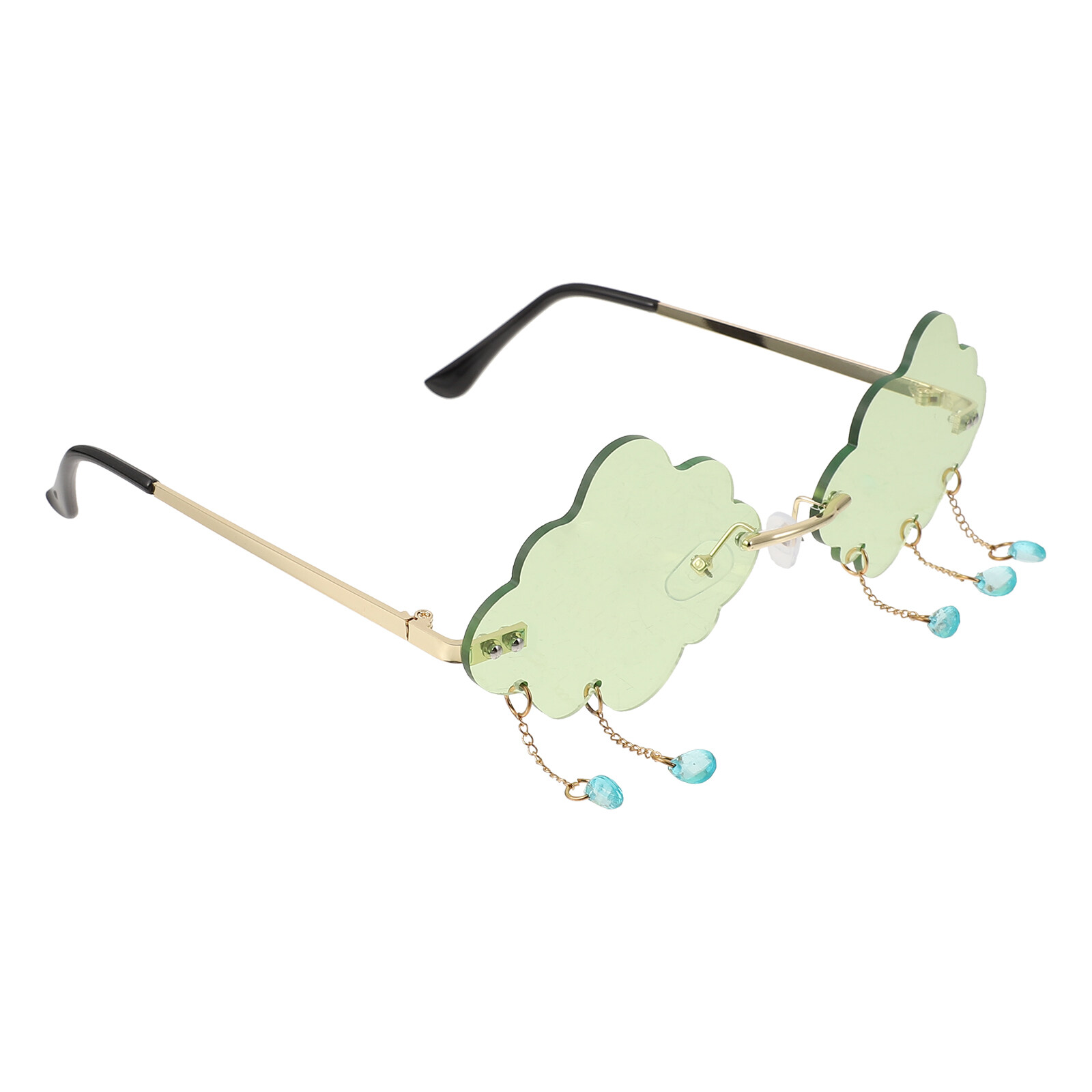 MLINS Funny Cloud Glasses for Decoration Unique Quirky Sunglasses for Parties in Metal 1Pc ...