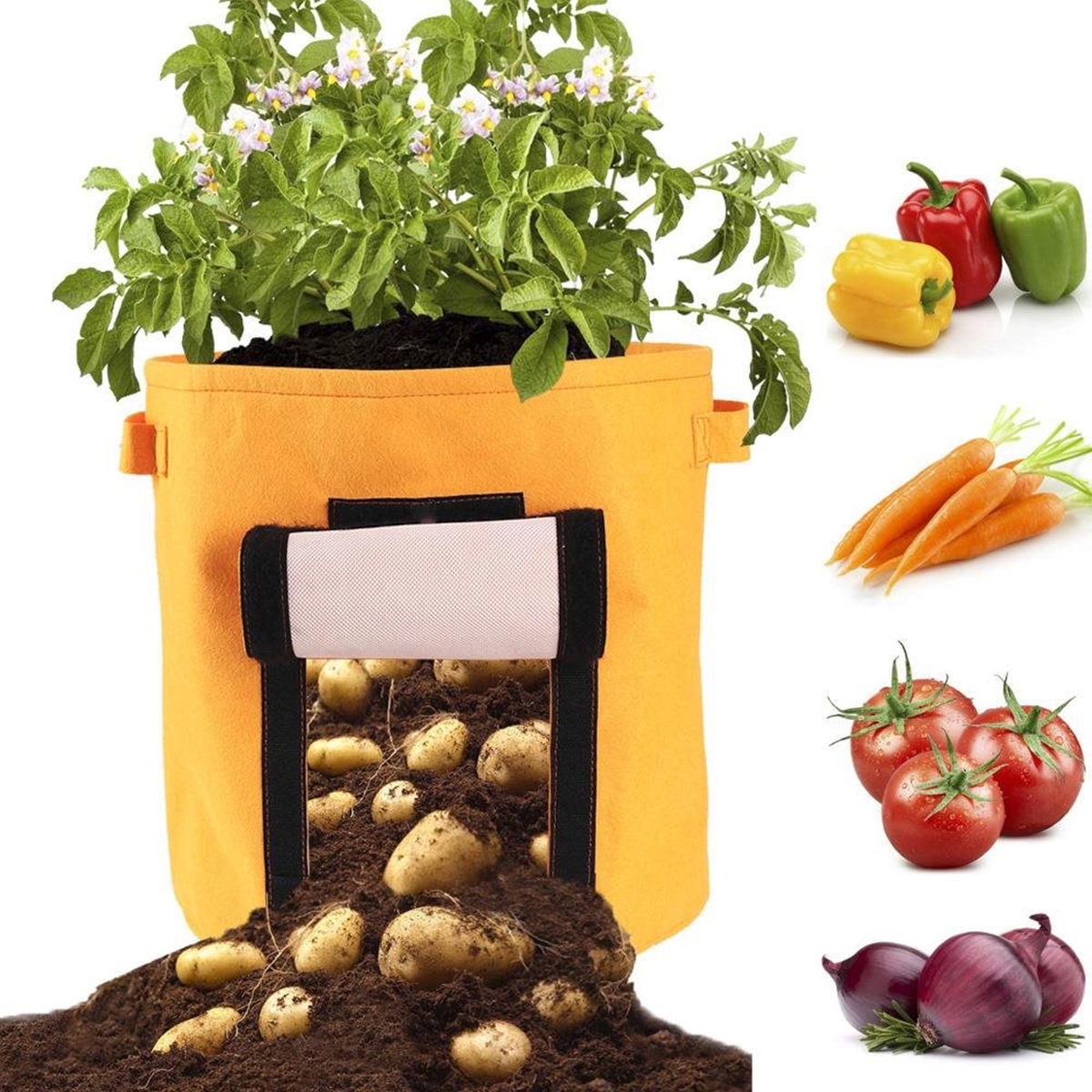 MLINS Garden Potato Planting Bag Harvest Potatoes Planting Bag 1pcs ...