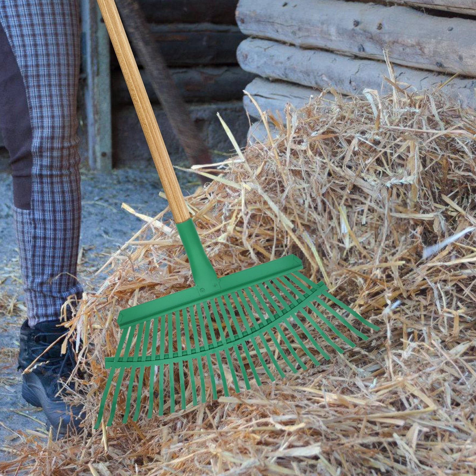 MLINS Garden Rake Head Replacement Steel Fallen Leaf Rake Multi ...