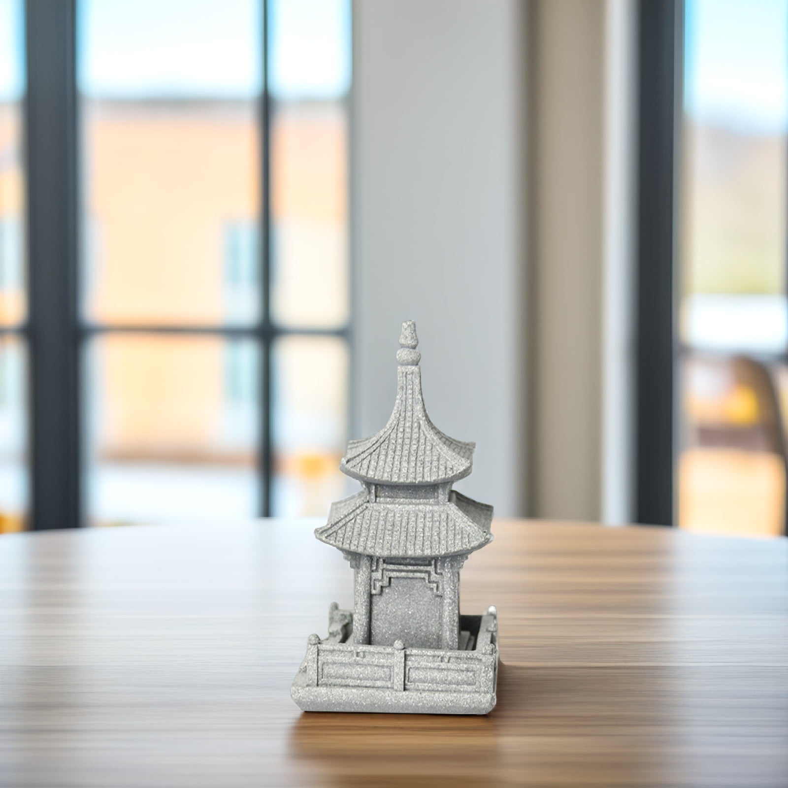 MLINS Garden Tower Statue Pagoda Outdoor Statues Miniature Pavilion ...