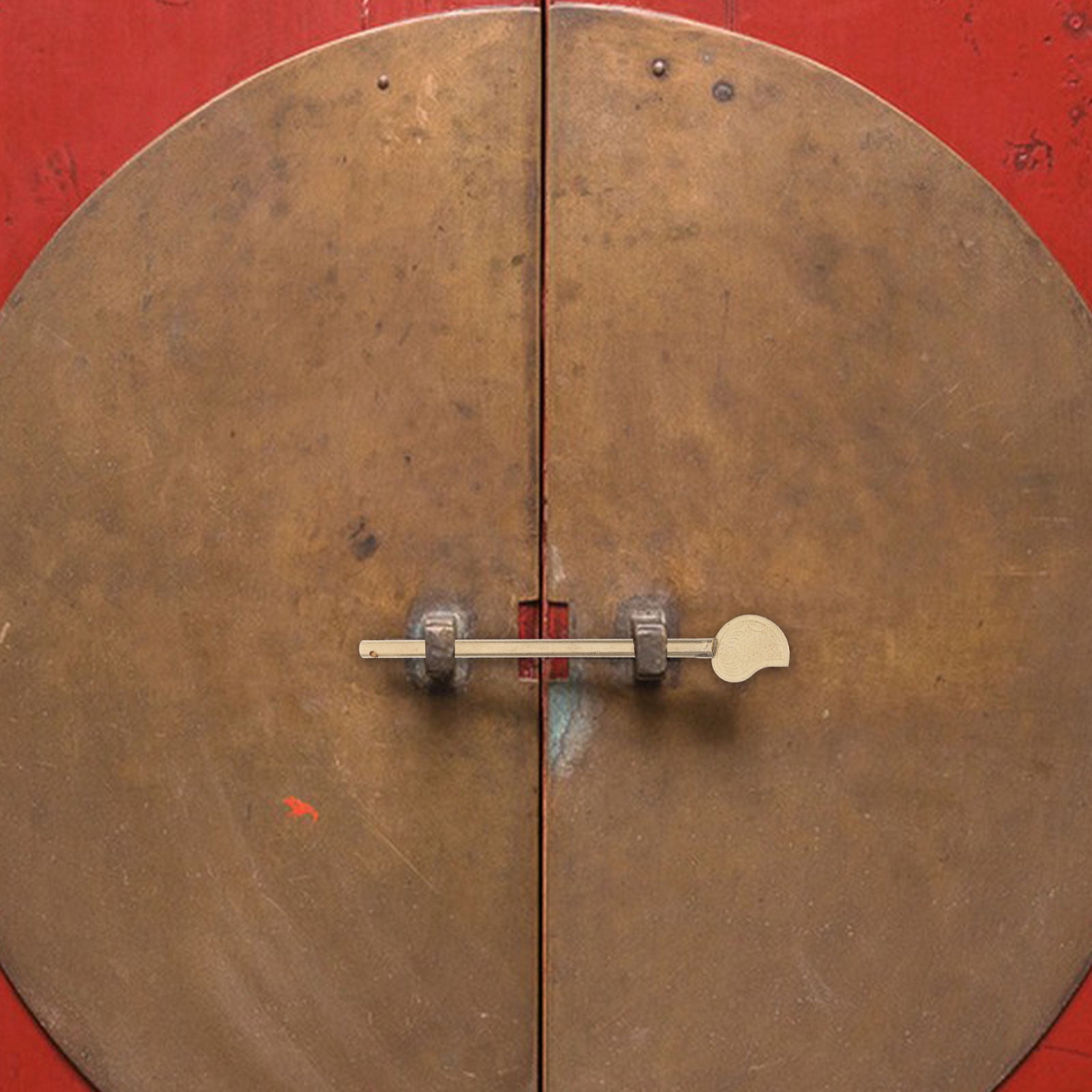 MLINS Gate Bolt Hardware Pins Antique Lock Key for Household Door ...