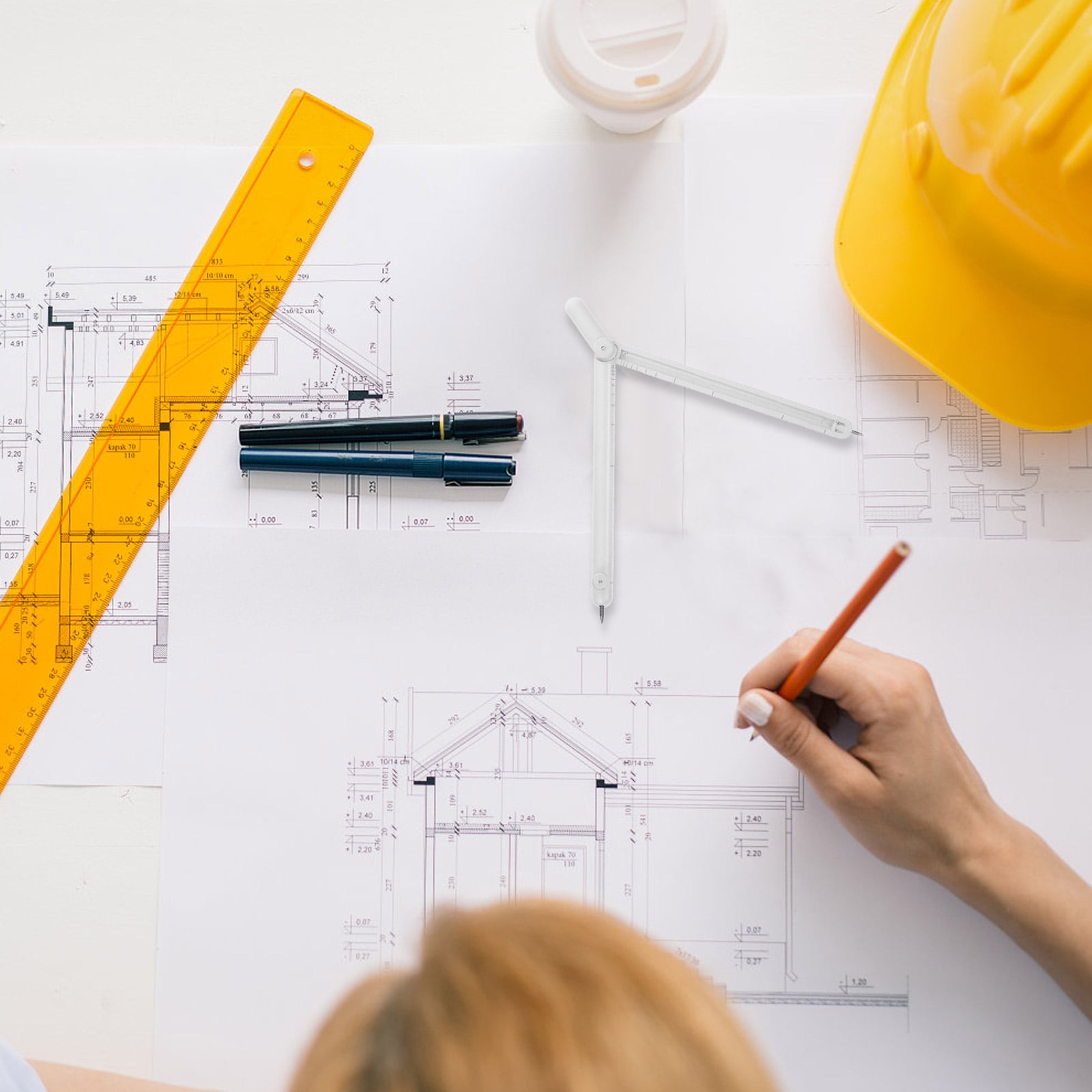 MLINS Geometry Compass Circle Maker Tool with Radius Scale for Students ...