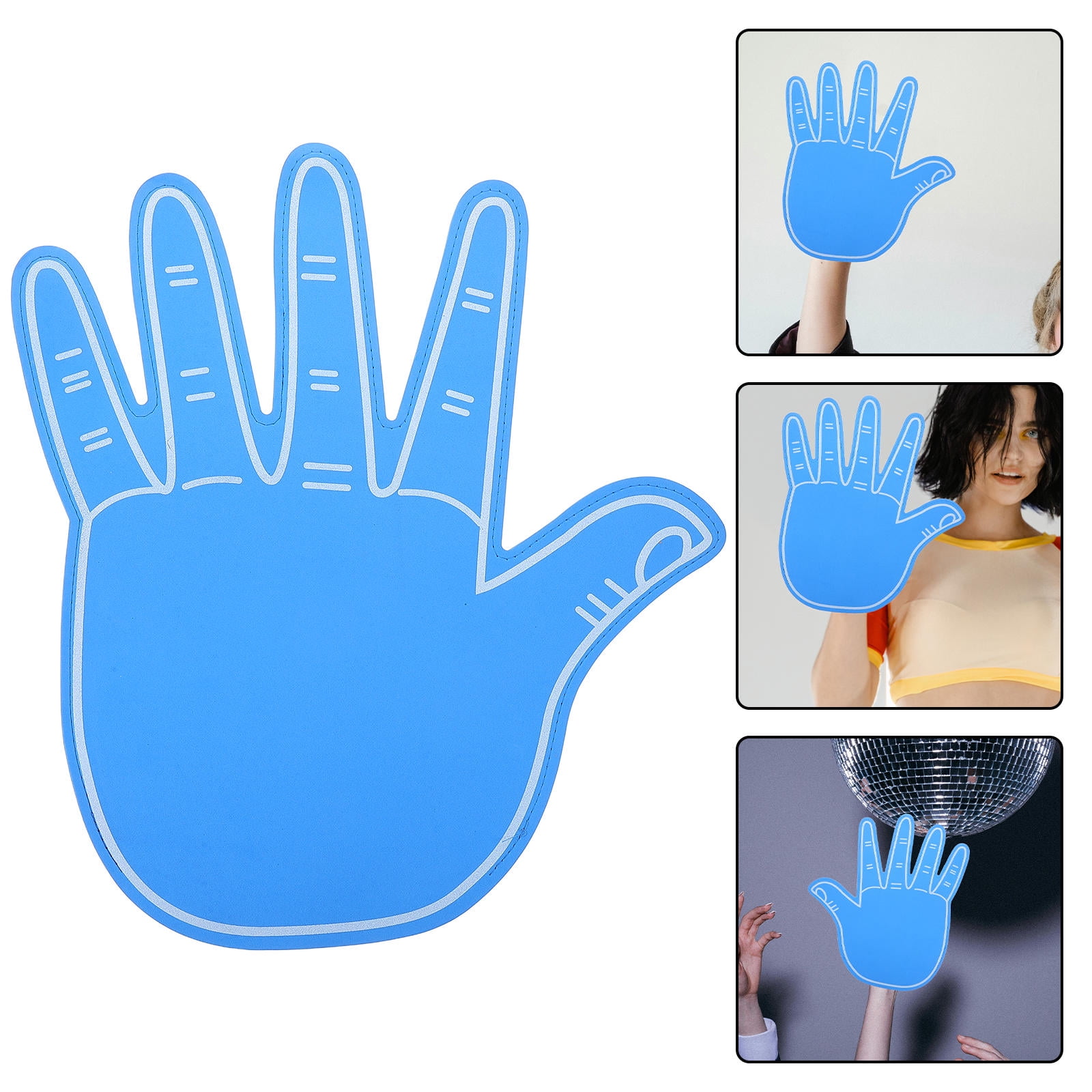 MLINS Blue Giant Foam Hand for Cheering Sports Events Games School ...