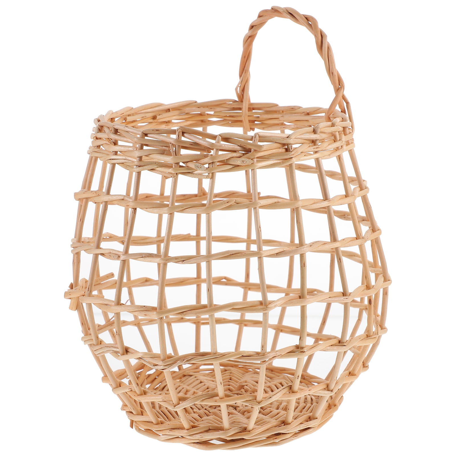 MLINS Ginger Garlic Storage Basket Wicker Hanging Rattan Woven Baskets ...