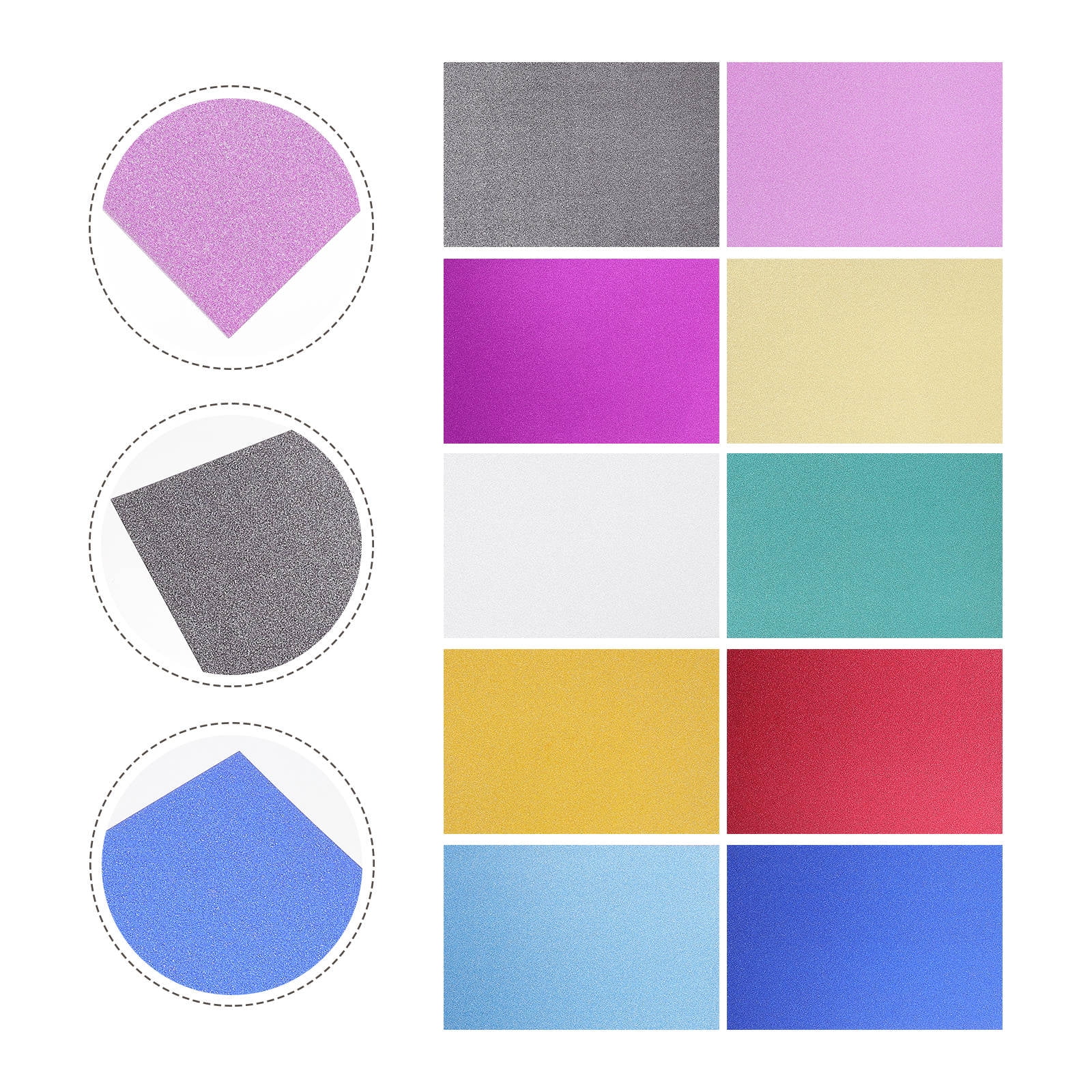 MLINS Glitter Cardstock for Decor Assorted Color Premium Paperboard ...