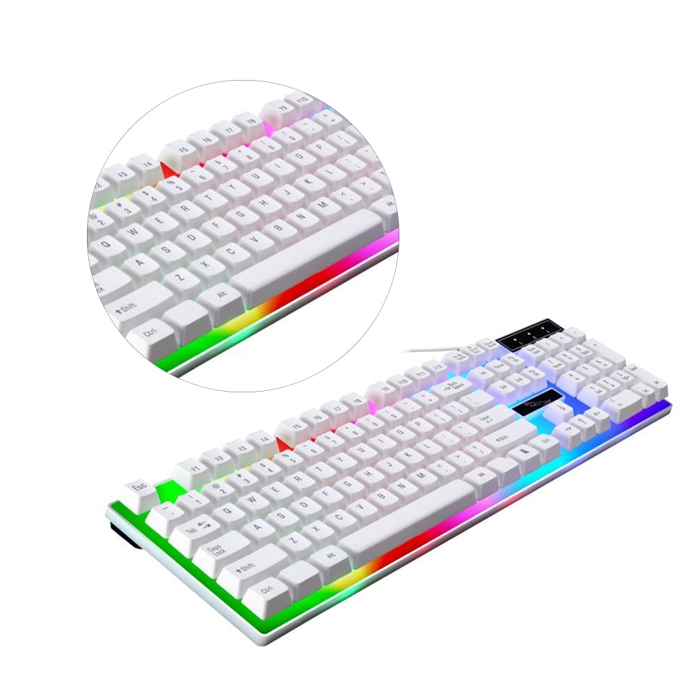 MLINS Glowing Computer Wired Keyboard Creative Backlight Keyboard ...