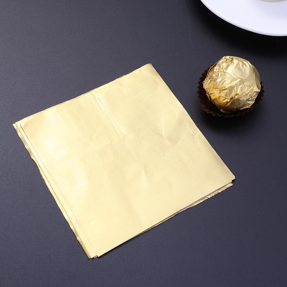 MLINS Golden Aluminum Foil Paper for Food Wrapping 300 Sheets 4x4 ...