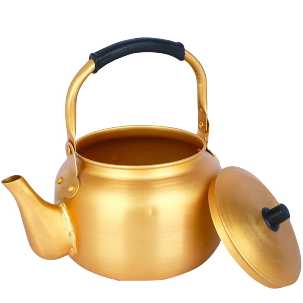 MLINS Golden Aluminum Water Kettle Easy to Use for Kitchen Gas Electric ...