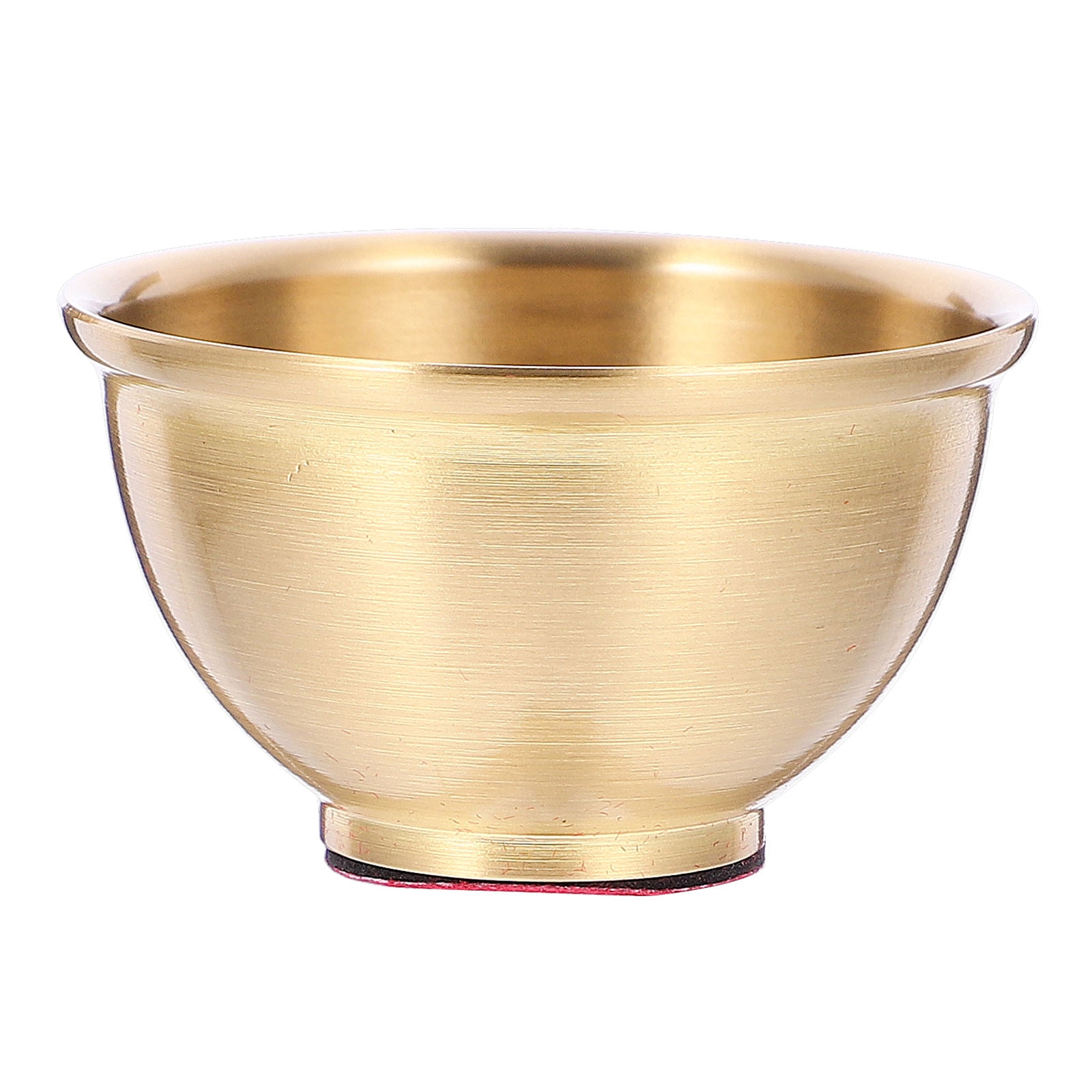 MLINS Golden Brass Altar Bowl for Home Decor Compact Size 4.5 Inches Diameter Sturdy and Smooth ...