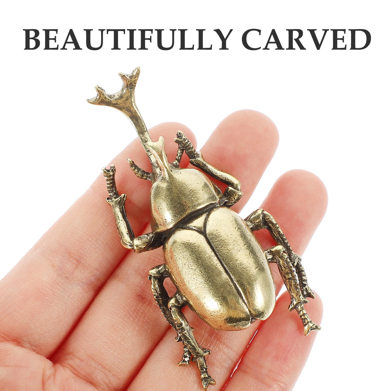 MLINS Golden Brass Beetle Figurine for Decoration with Premium Material ...