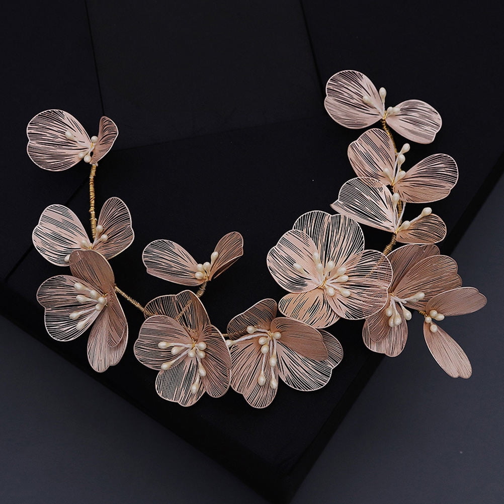 MLINS Golden Copper Headband for Women Elegant Hair Accessories Set ...