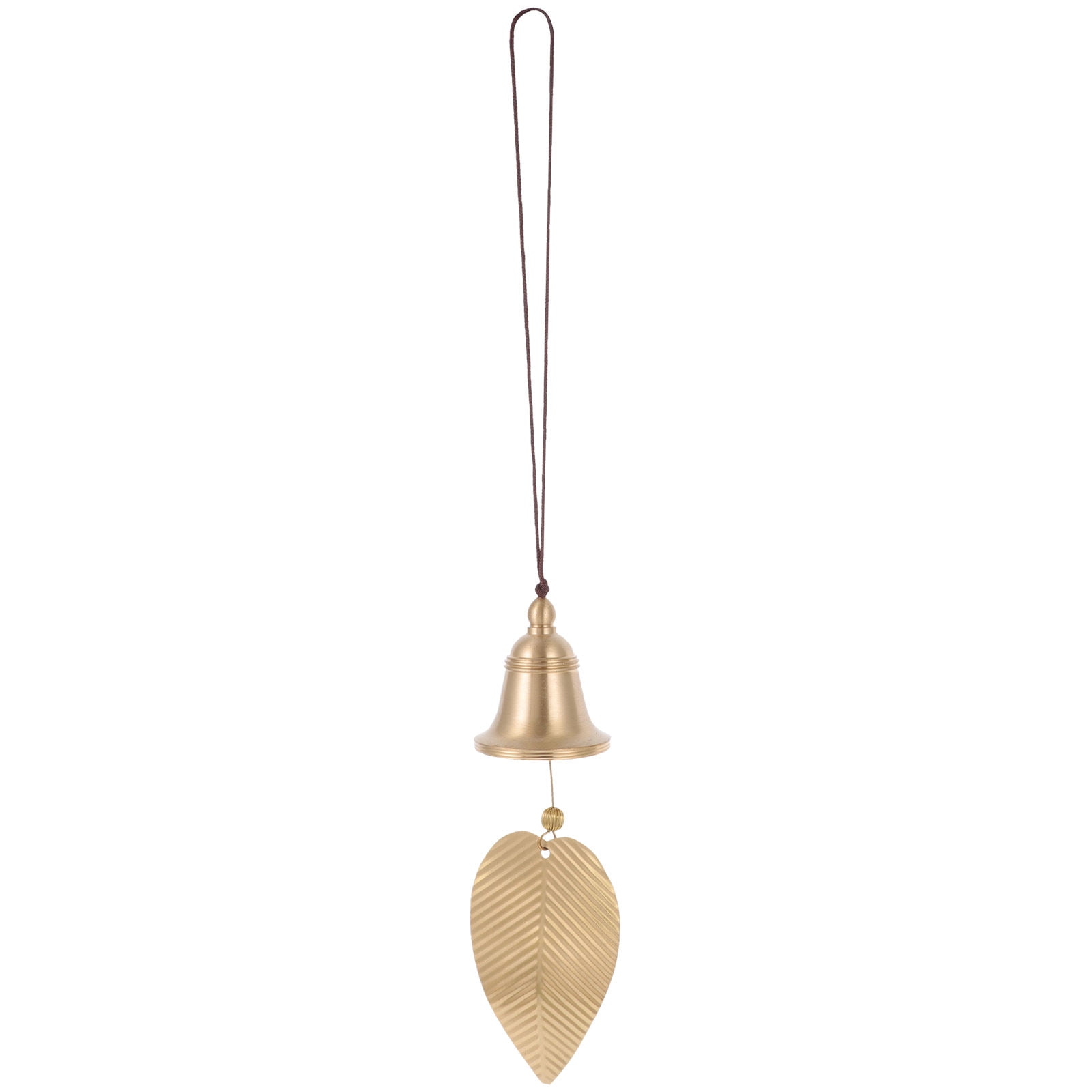 MLINS Golden Copper Wind Chime Pendant for Decoration Creative Leaf ...