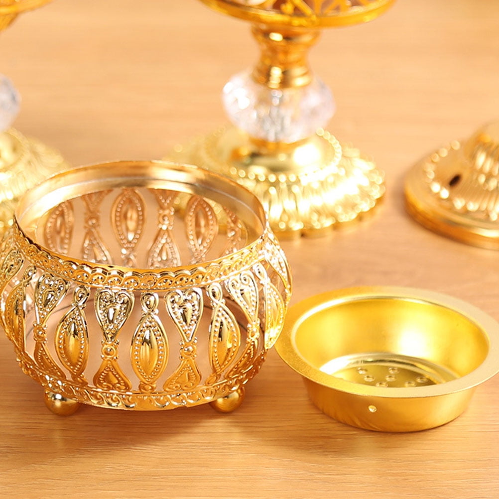 MLINS Golden Metal Incense Holder with Middle Eastern Design for Home Decor 6.5 Inches - Walmart.com