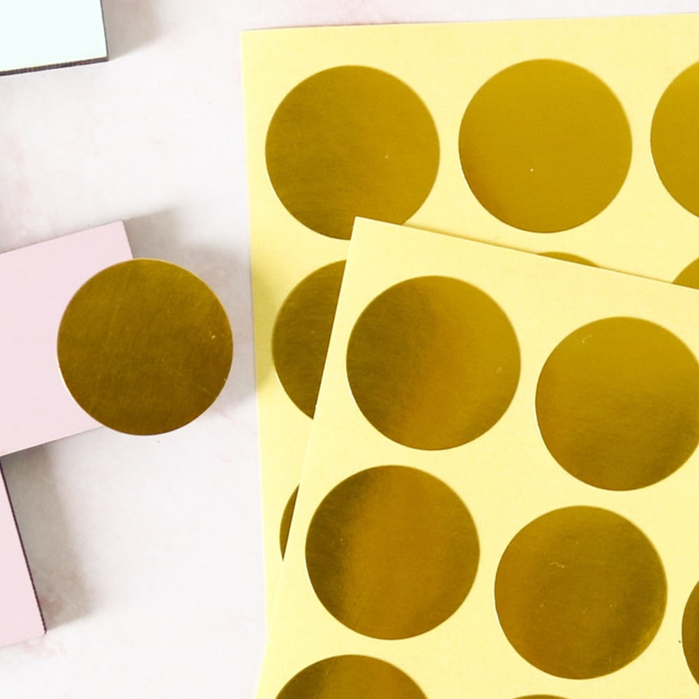 MLINS Golden Paper Decorations 20 Sheets DIY Gift Wrapping Stickers for ...