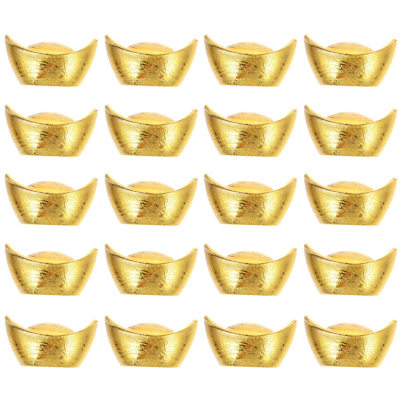 MLINS Golden Plastic Candy Box in Gold Ingot Shape for Storage ...