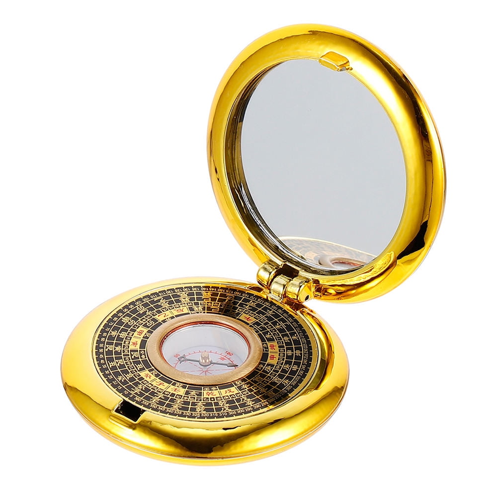MLINS Golden Plastic Mirror Compass for Decorating with Traditional ...