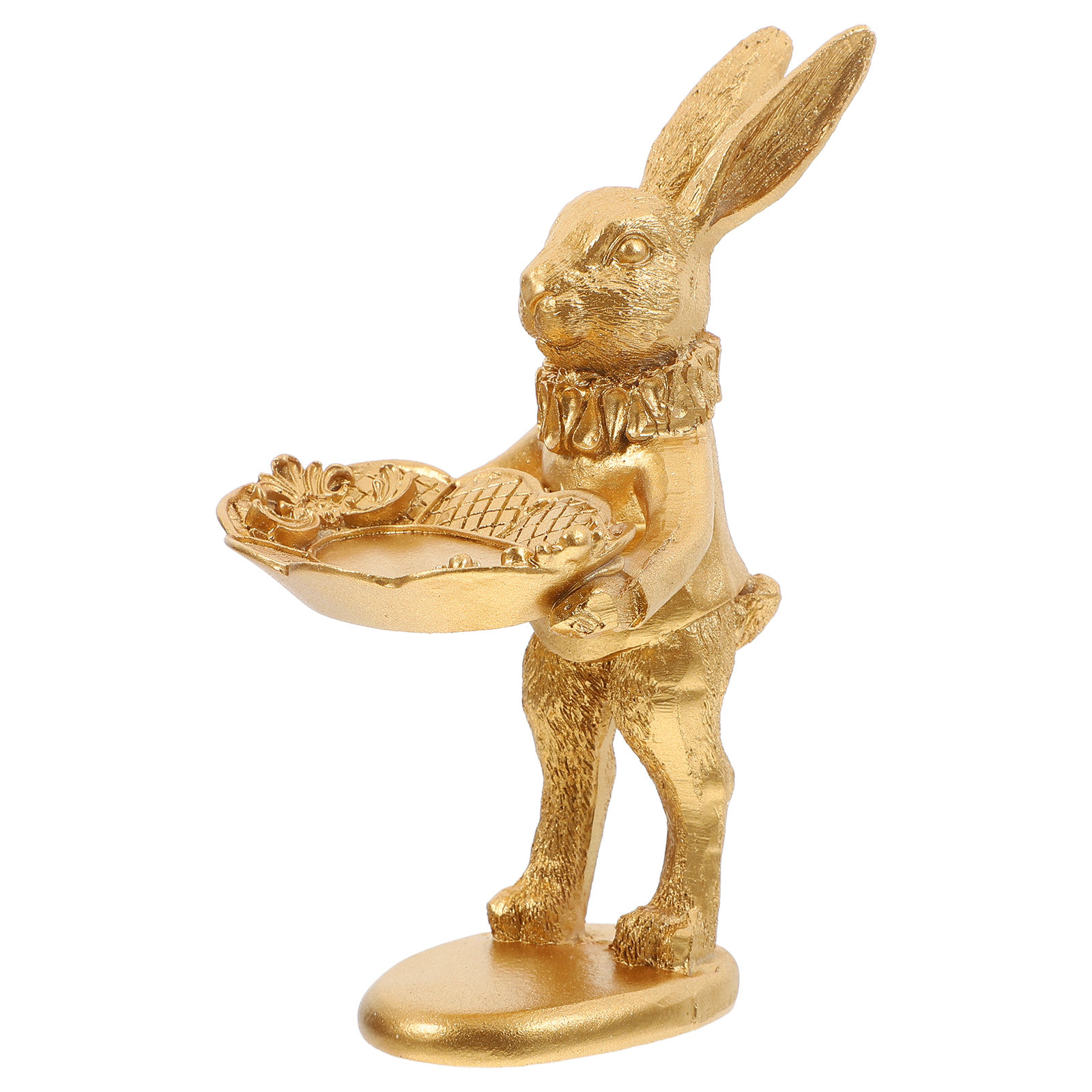 MLINS Golden Retro Bunny Model Resin Decorative Adornment Photo Prop ...