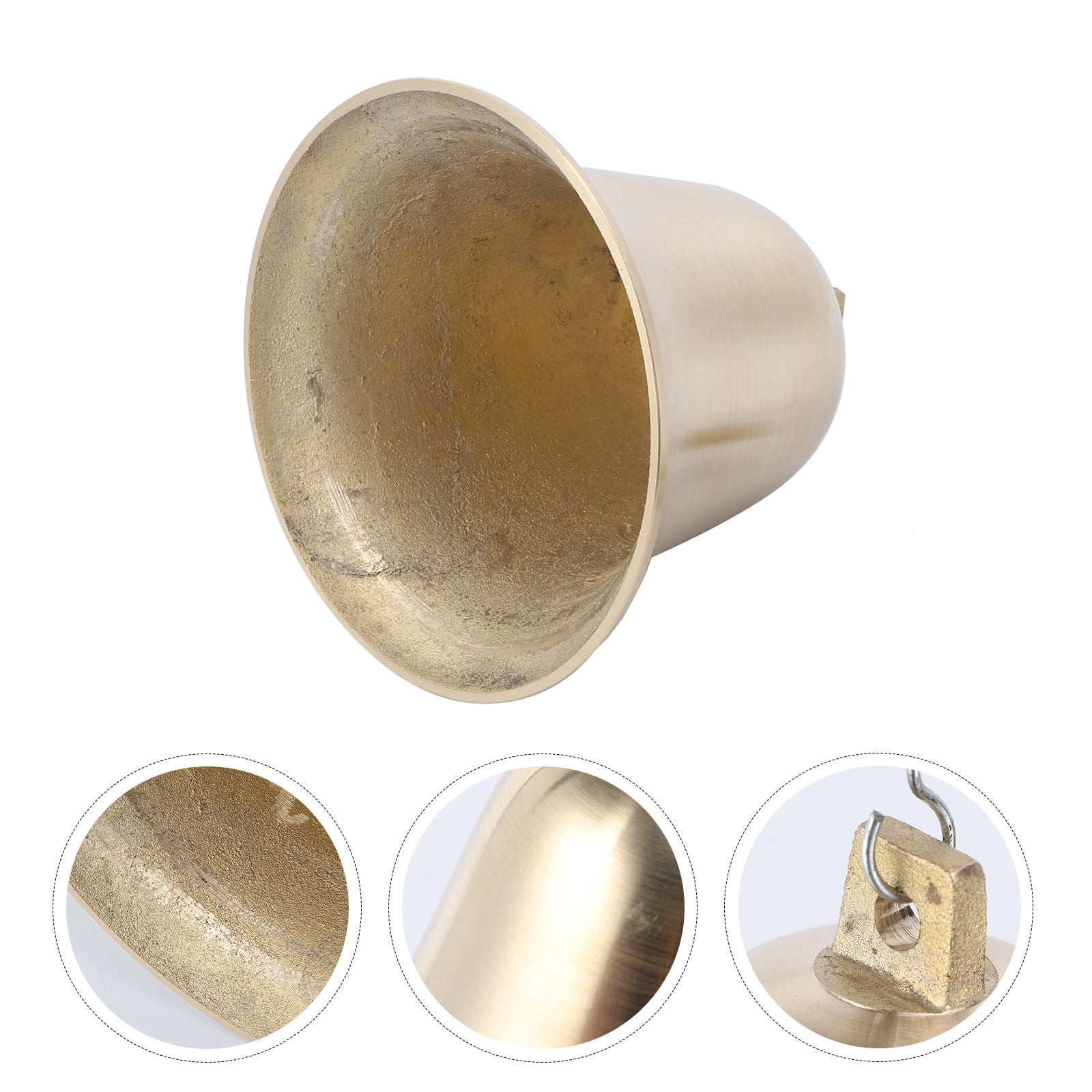 MLINS Golden Round Mouth Hanging Bell for School Use with Pleasant ...