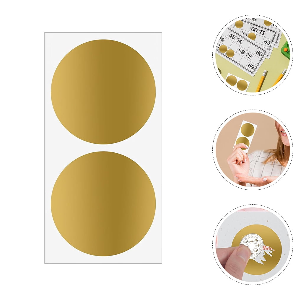 MLINS Golden Scratch Off Stickers for Party Games DIY Surprise Rewards ...