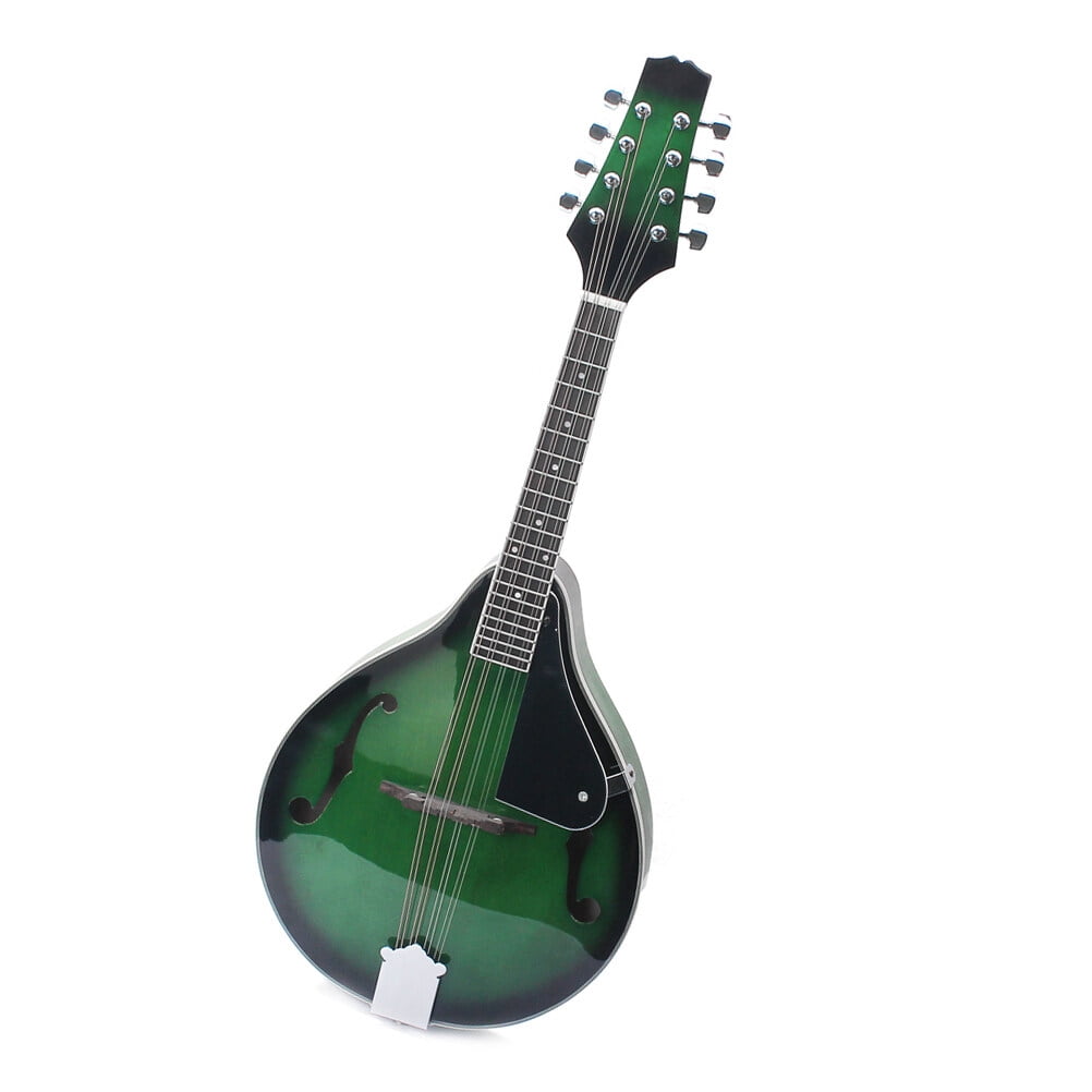 MLINS Green 8-String Basswood Mandolin with Adjustable Bridge and ...