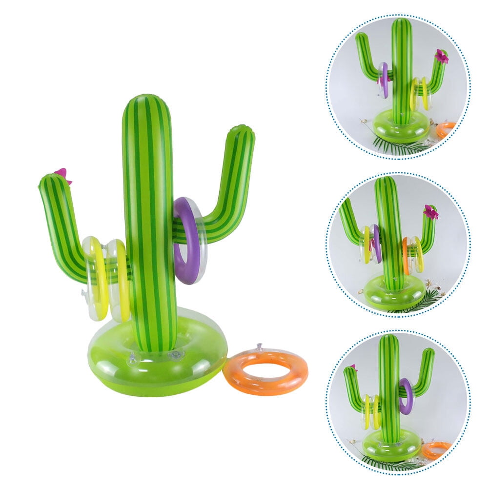 MLINS Green Floating Cactus Toy Made from PVC Perfect for Swimming Pool ...