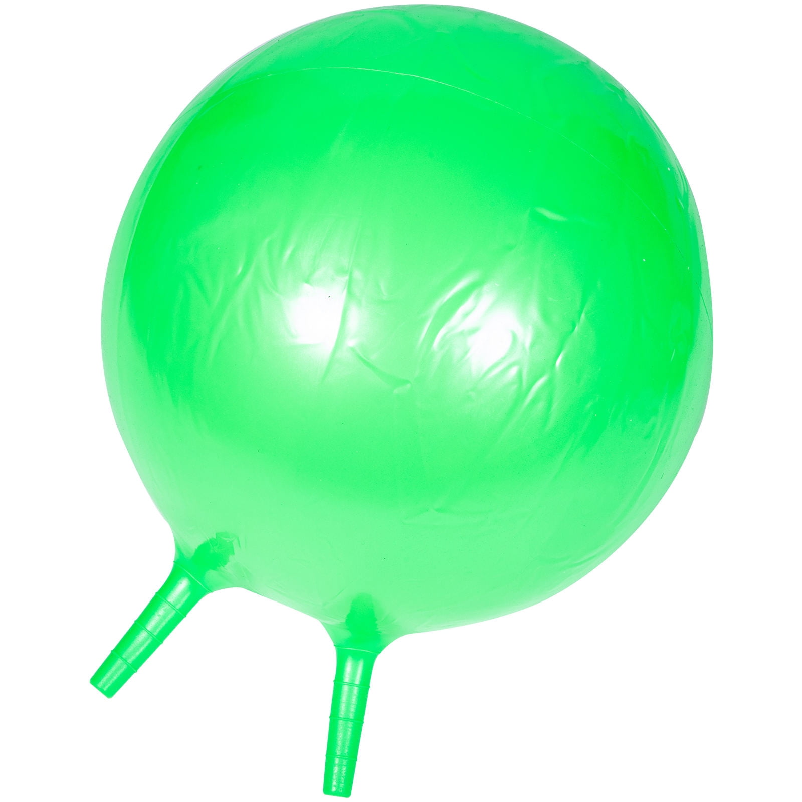 MLINS Green PVC Plastic Jumping Ball with Handle for Kids Playing and ...
