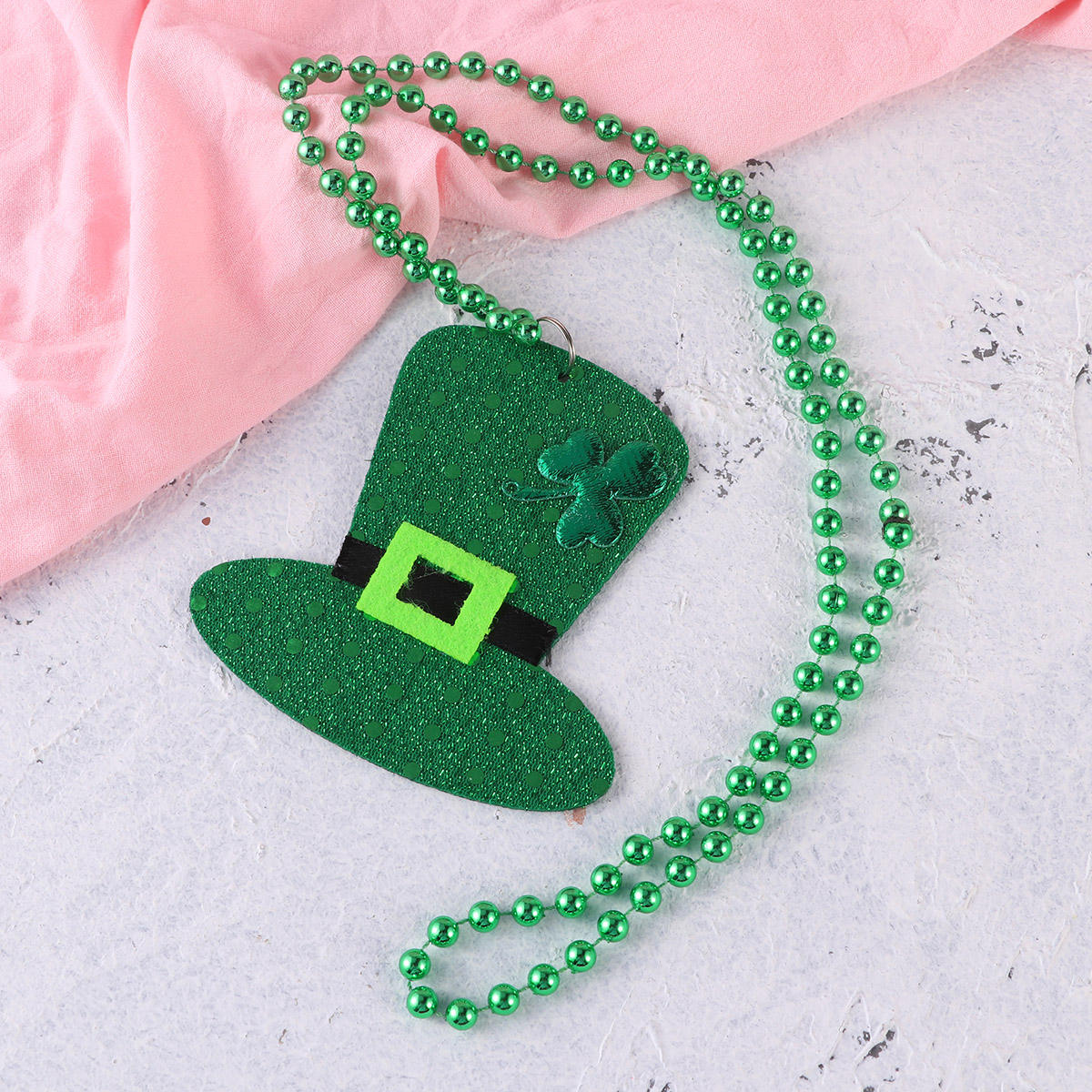 MLINS Green Plastic Bead Necklace for Festival Decoration with Quality ...