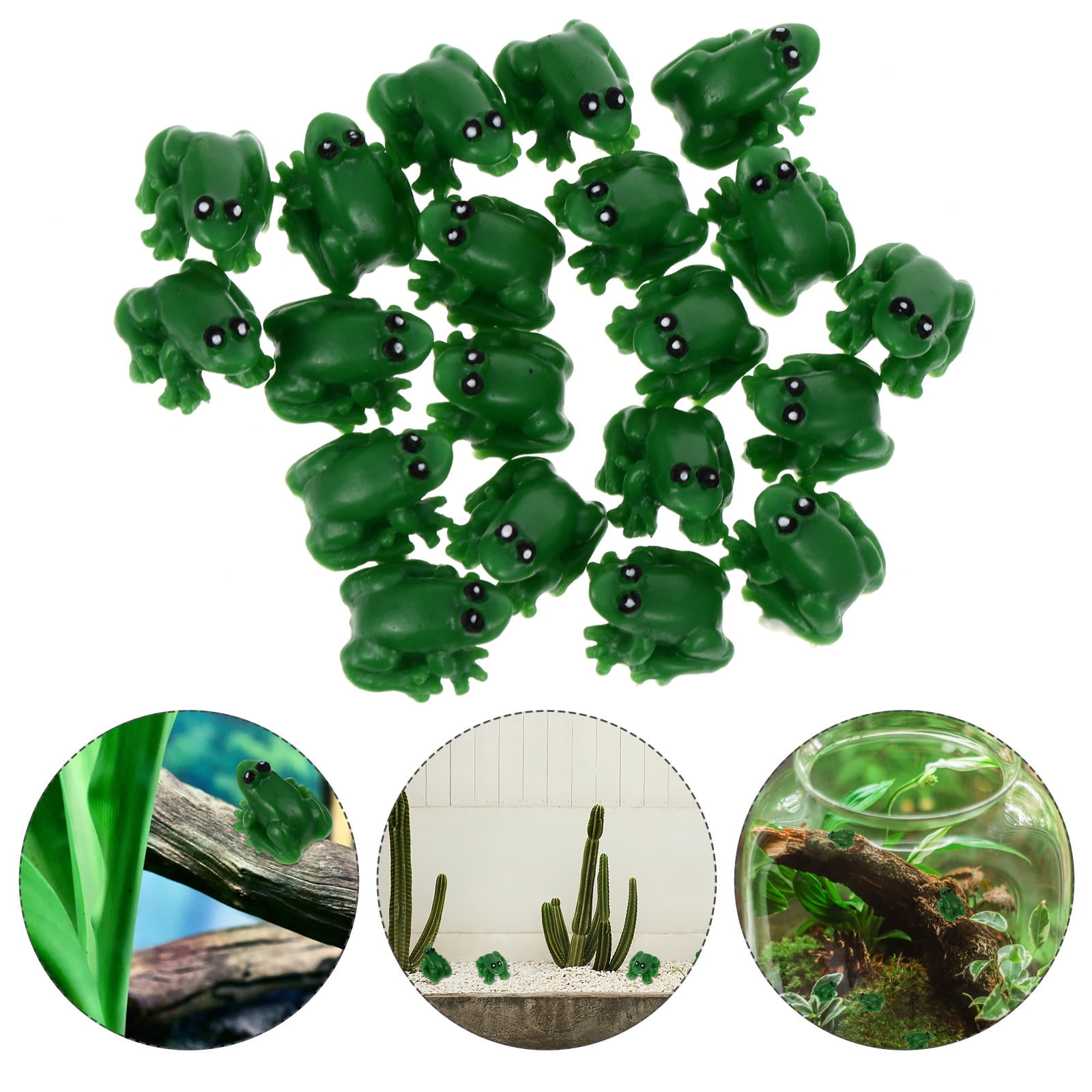 MLINS Green Resin Frogs for Decor Indoor and Outdoor Micro Landscaping ...