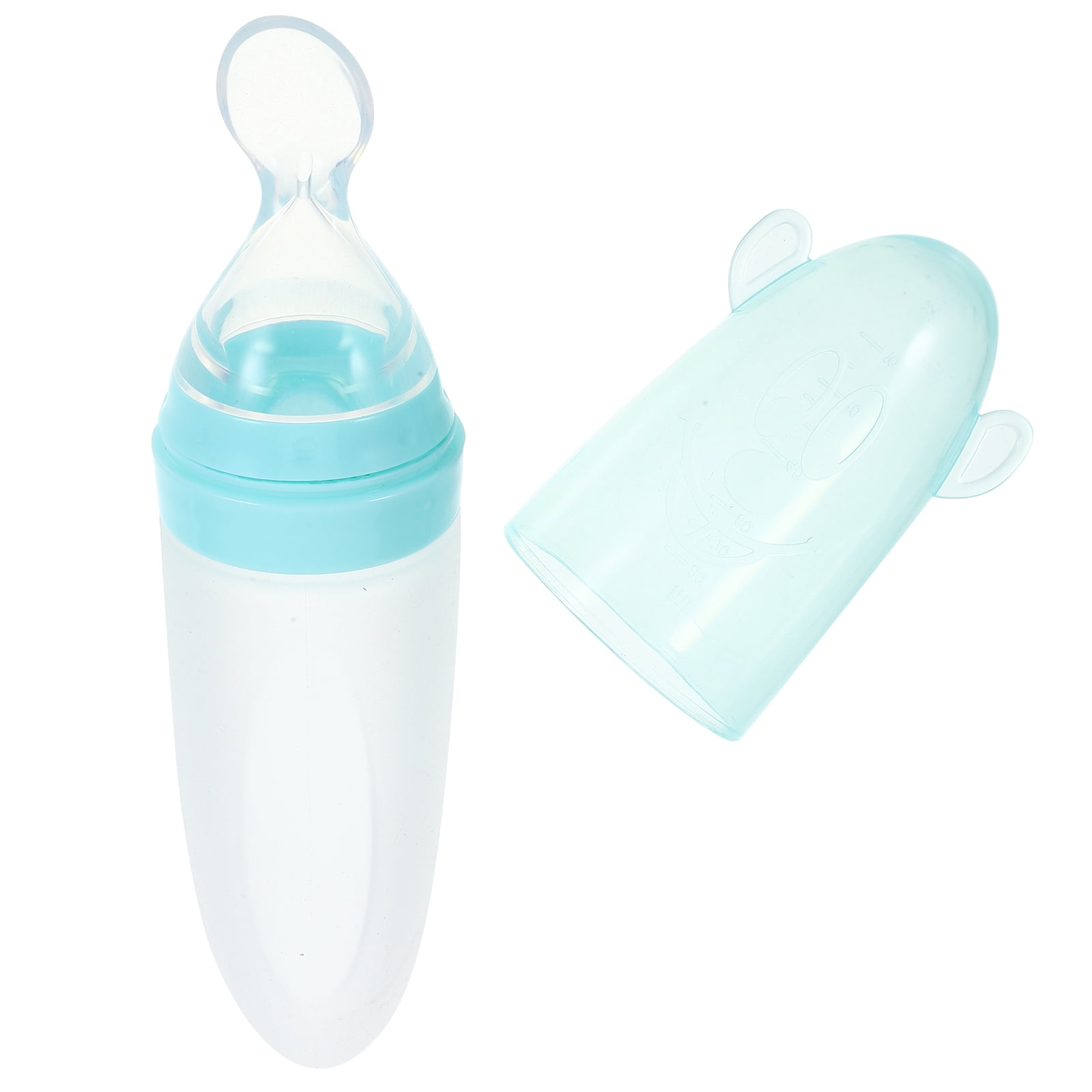 MLINS Green Silicone Baby Squeeze Feeder for Loading Rice Cereal ...