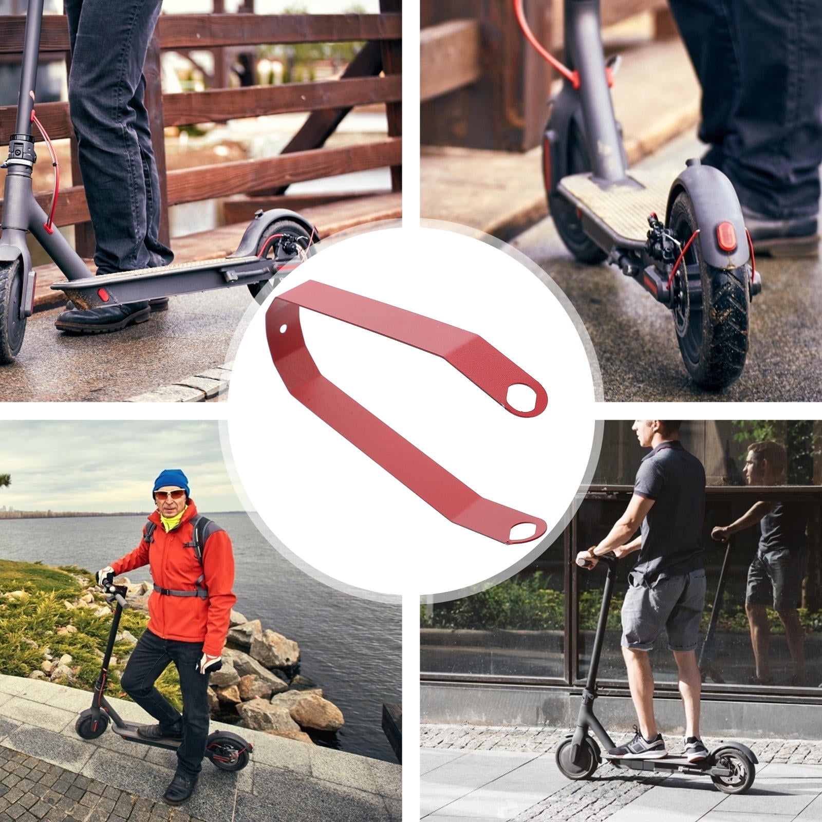 MLINS Guards Electric Scooter Rear Mudguard Reinforcement Bracket ...