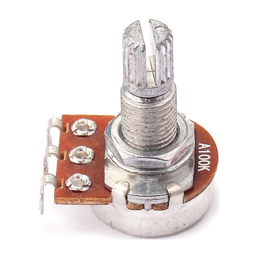 MLINS Guitar Accessory A100K Long Knurled Split Shaft Curved Pot Guitar ...