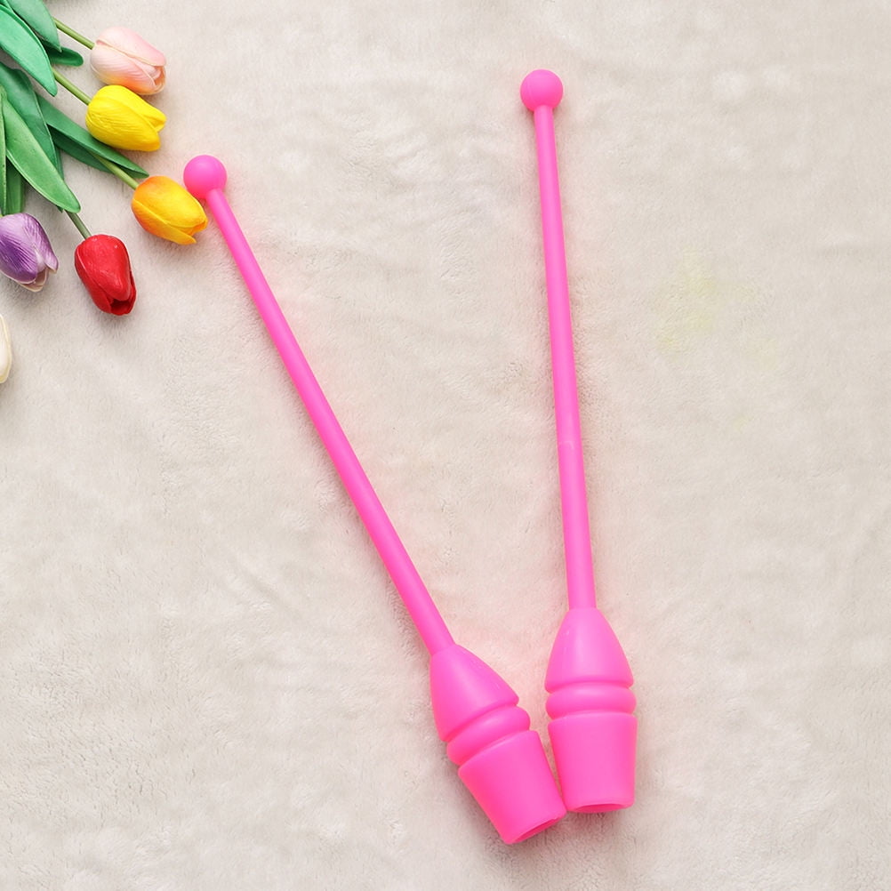 MLINS Gymnastics Stick Colored Calisthenics Pole Sticks Child Pink ...