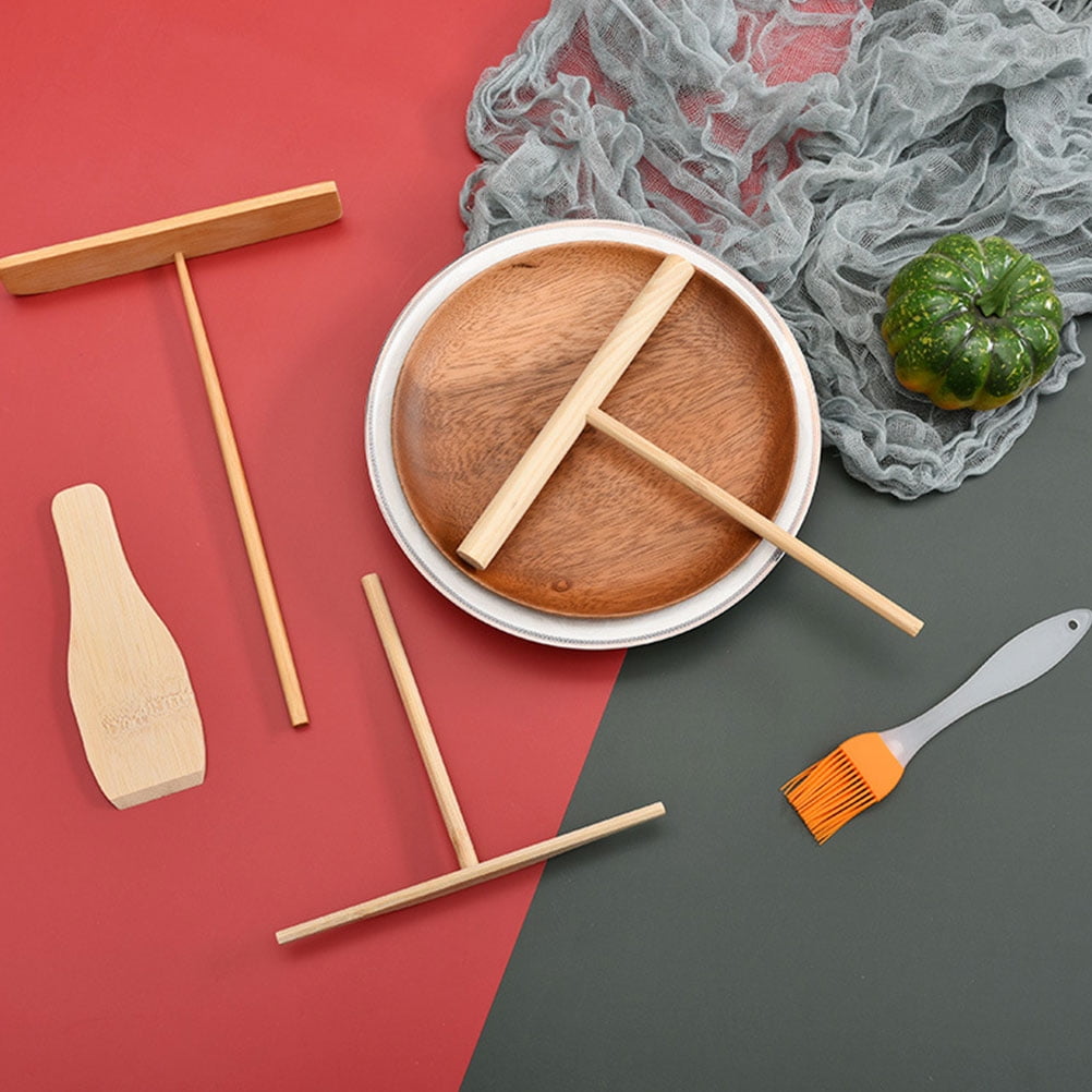 MLINS HOMEMAXS 2 Sets Pancake Spreader Practical Bamboo Pancake Cooking ...