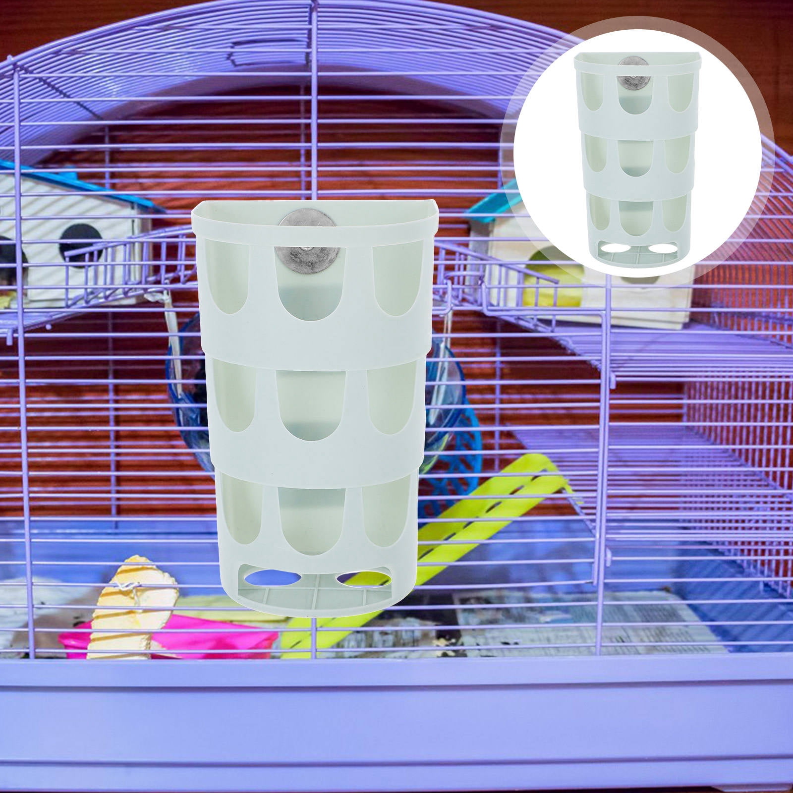 MLINS HOMEMAXS Rabbit Cage Hay Feeder for Guinea Pig Hay Grass ...