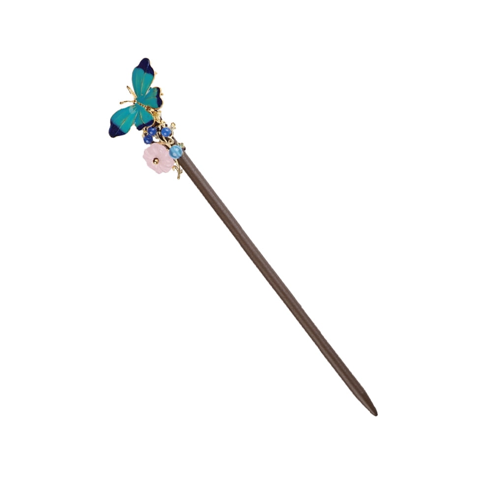 MLINS Hairstyle Stick Wooden Chopstick Pins Ponytail Holders Beads ...