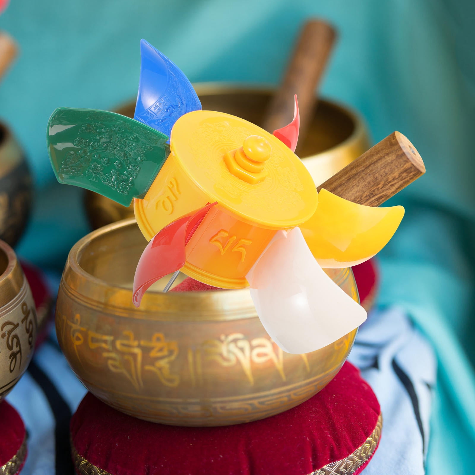 MLINS Hand Held Plastic Prayer Wheel for Decoration with Retro Style ...