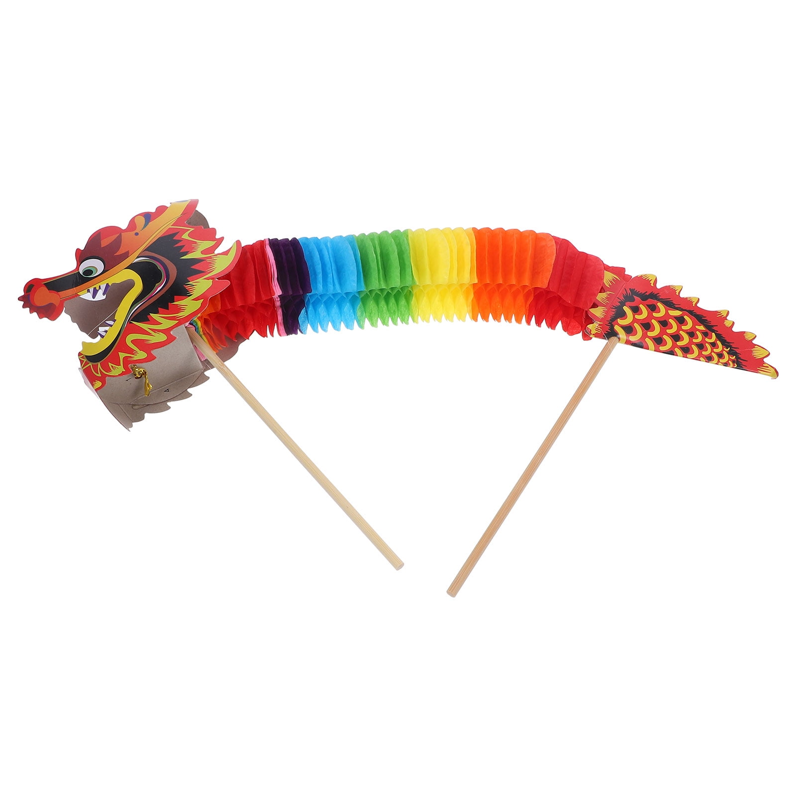 MLINS Colorful Handheld Paper Dragon Decorations for New Year Party ...