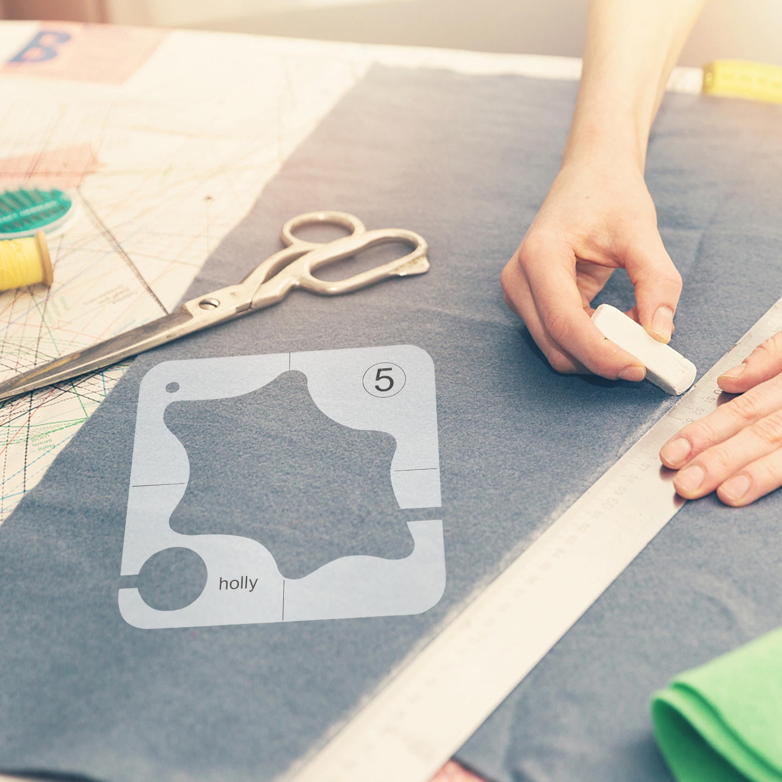 FONWILYO Clear Ruler For Sewing Multi Functional Sewing Patchwork Tool ...