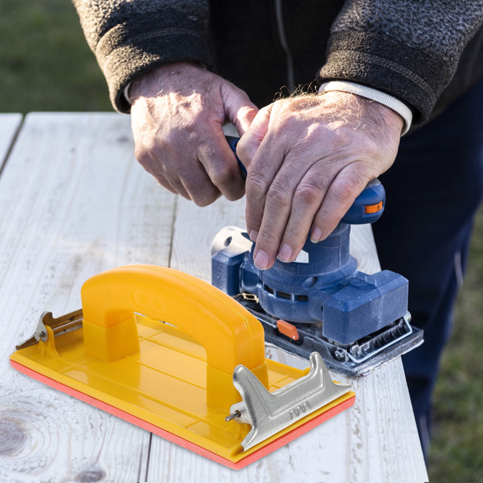 MLINS Hand Sandpaper Holder Plasterboard Sanding Tools Yellow - Walmart.com