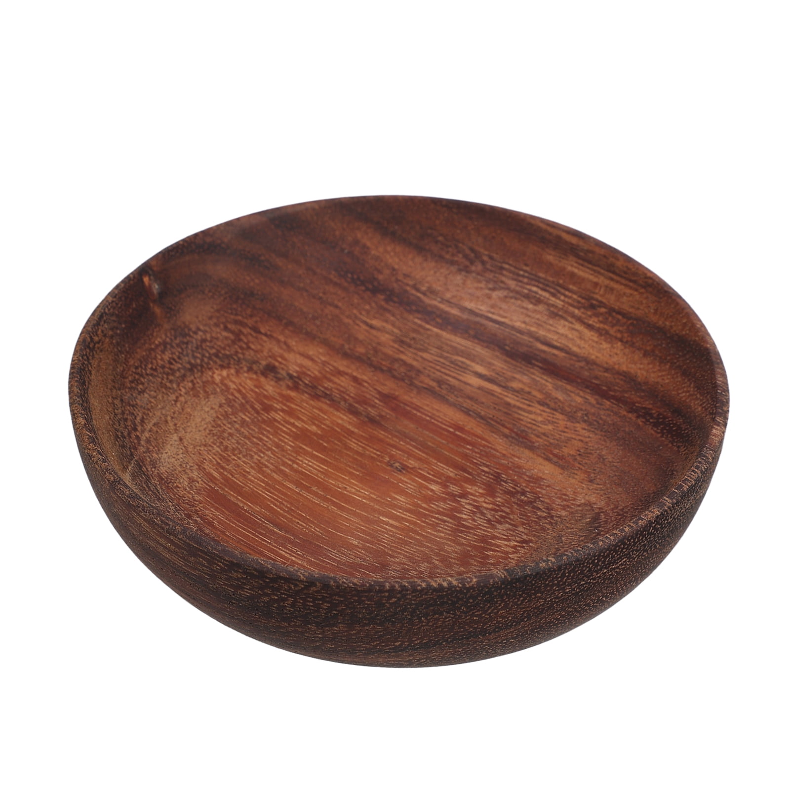 MLINS Acacia Wood Small Round Plates Ideal for Serving Fruits ...