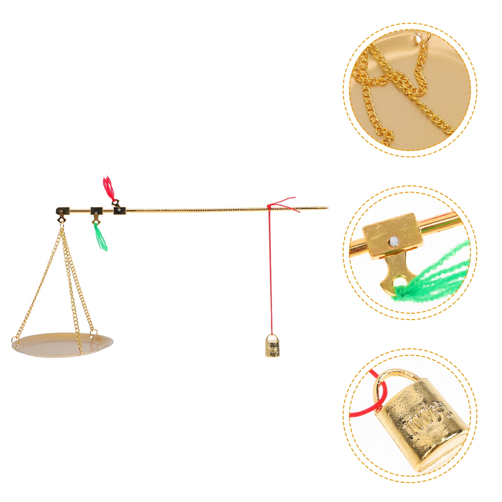 PTOOTP Vintage Kitchen Scale Copper Weighing 1Pcs 9.45X3.54X0.79In ...