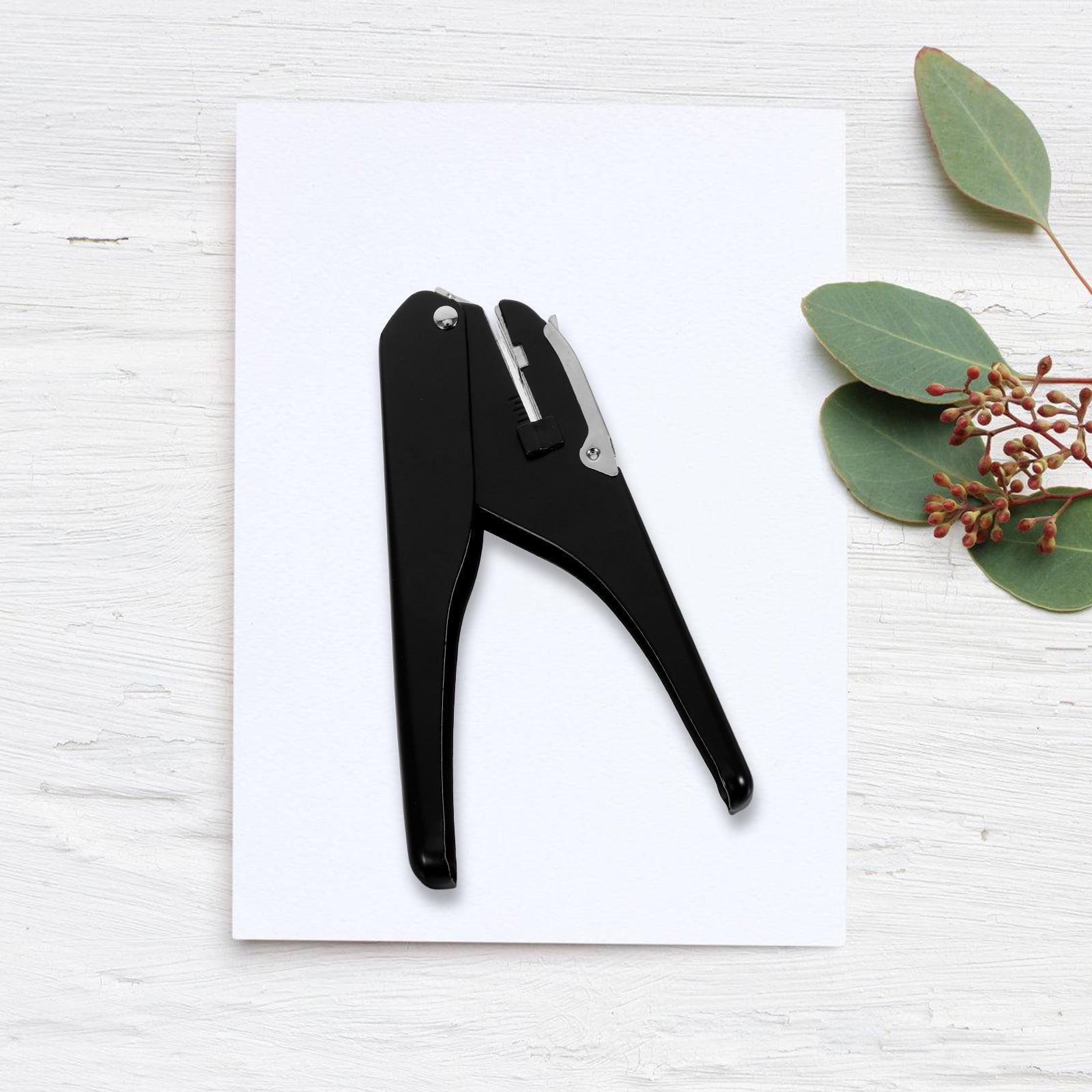 MLINS Handheld Oval Hole Puncher For ID Cards And Badges Durable Manual ...