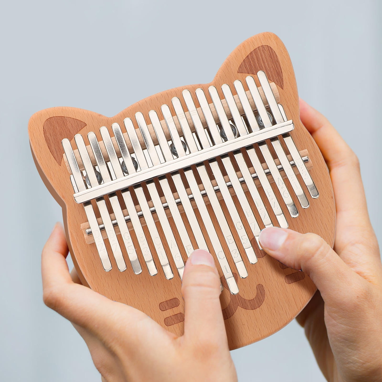 MLINS Handheld Wood Kalimba Piano For Beginners Wooden Kalimba Finger ...